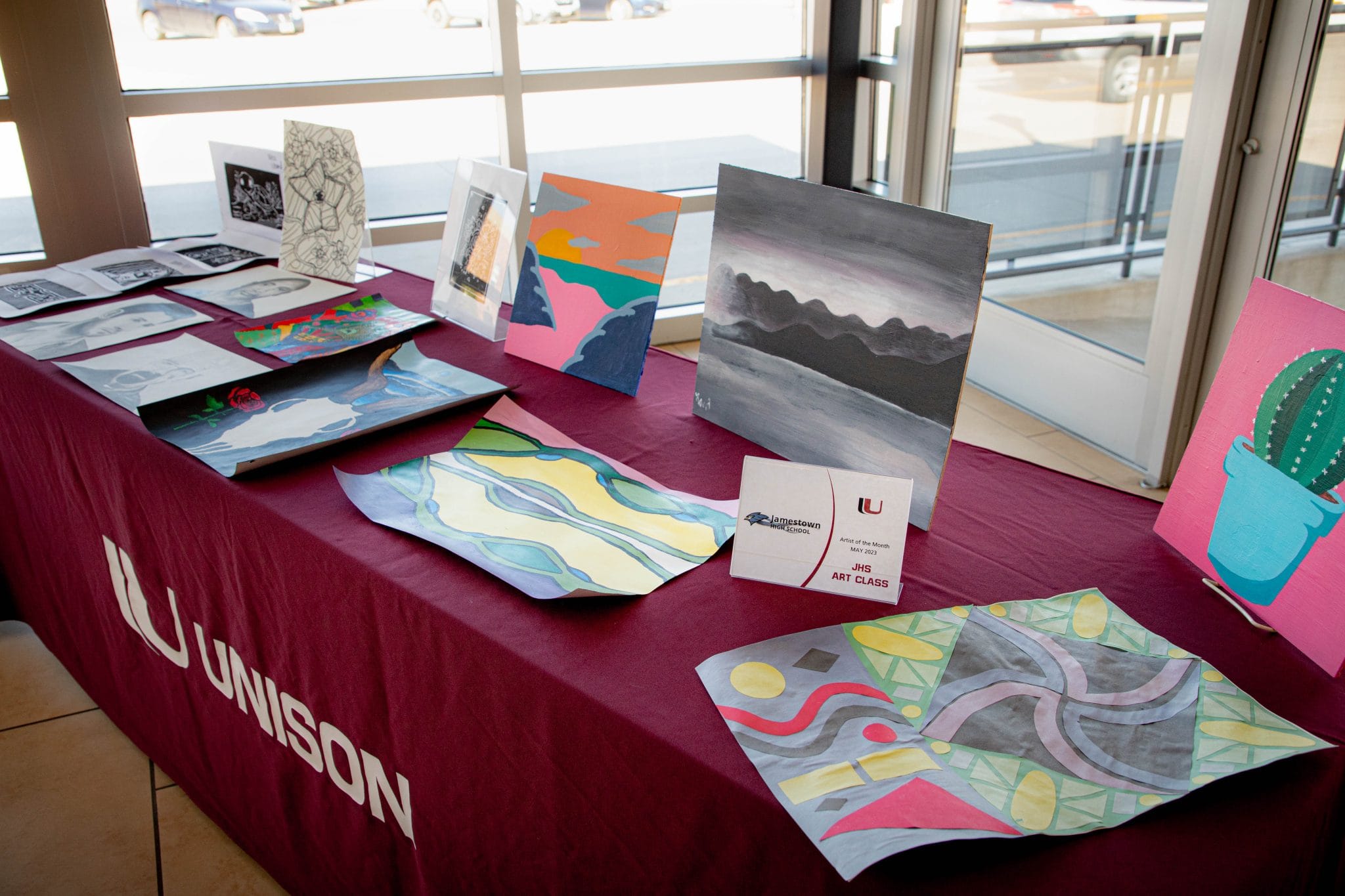 JHS named Unison Bank Artist of the Month - Unison Bank